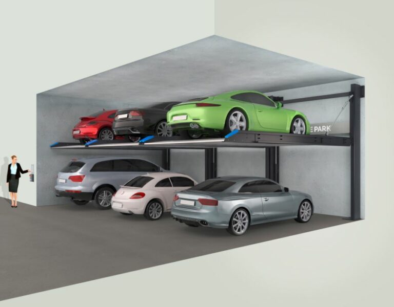 Duplex parking. Probably the most innovative garage variant 🚘 DE-PARK